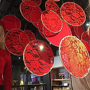 Pllieay 6 Pieces 6 Sizes Embroidery Hoops 4 inch to 10 inch Bamboo Circle Cross Stitch Hoop Rings for Craft Sewing