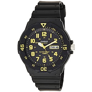 Casio Men's MRW-200H-9BVDF Sports Analog Dive Quartz Black Watch