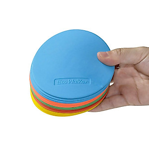 Eco Walker 4inch Mini Floor Spot Markers for Classroom Preschool and Kindergarten (Set of 30pcs)