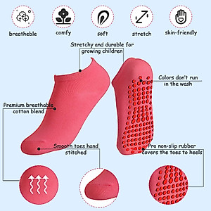 Haysandy 20 Pair Kids Baby Non Slip Socks Anti Skid Slipper Socks Ankle Grip Socks with Grippers for 1-12 Years Children Infants Toddler Boys Girls (Small)