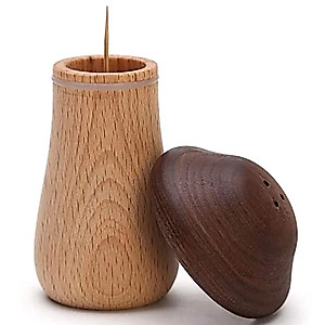 boinov Toothpick Holder Dispenser with Toothpicks, Wooden Tooth pick Dispenser, Cute Toothpick Holders, Unique Decorative Home Kitchen Design Accessories, Unusual Gift