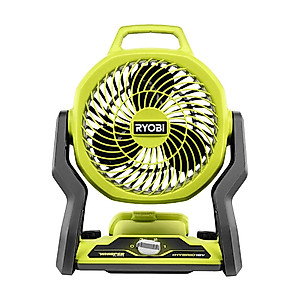 RYOBI ONE+ 18V Cordless Hybrid WHISPER SERIES 7.5 in. Fan Kit with 2.0 Ah Battery and Charger (PCL811KN) Bulk Packaged (Renewed)