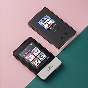 SecuX Nifty - Award-Winning All-in-One NFT & Crypto Hardware Wallet with a 2.8” Color Touchscreen and 5000+ Coins, Tokens and NFTs Support, Beginners’ Best Choice