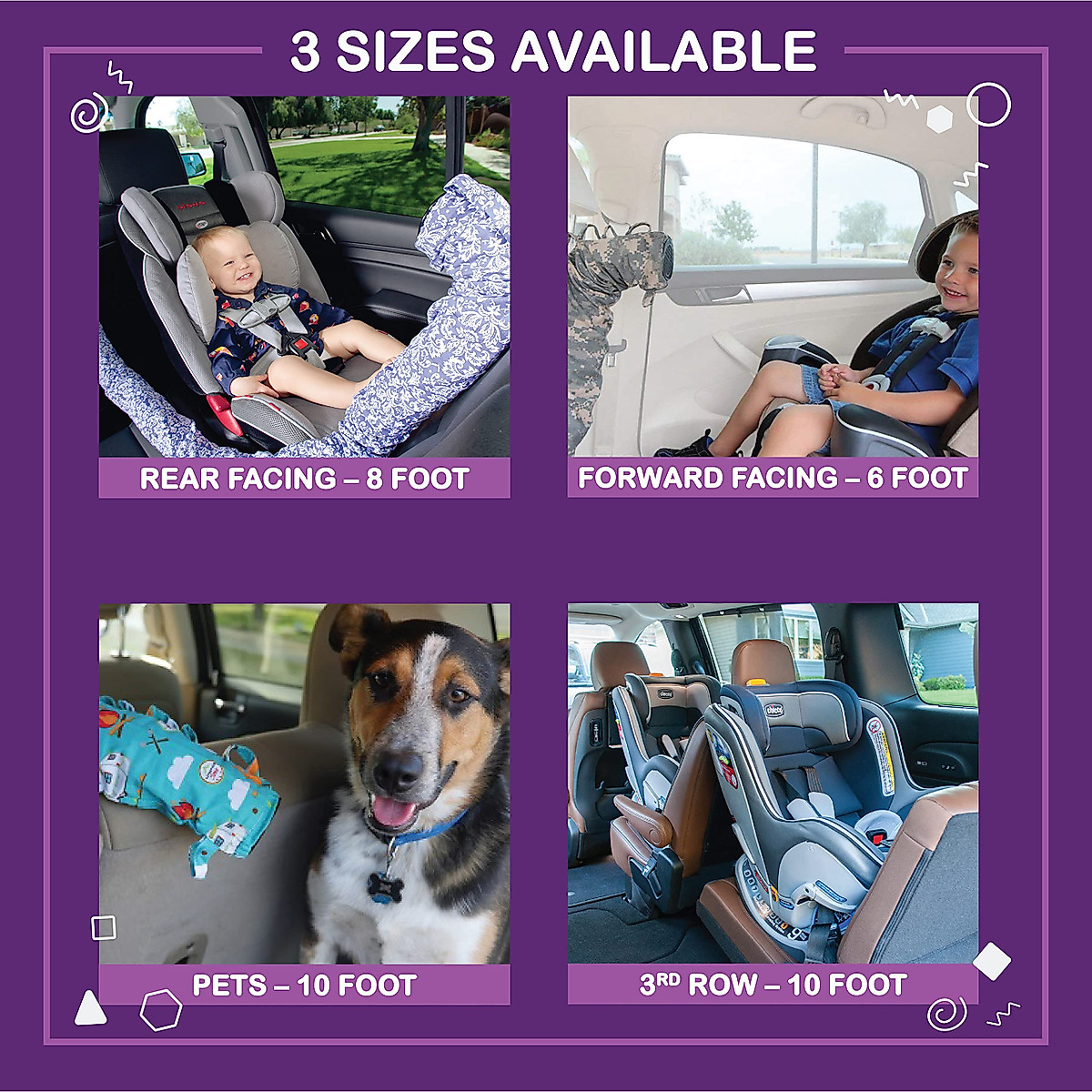 NOGGLE, 8ft - Kids Personal Air Conditioning System, Made in USA, Directs Cool Air to Children in The Backseat - Air Conditioning Vent Hose for Vehicles, Making The Back Seat Cool Again - Grey