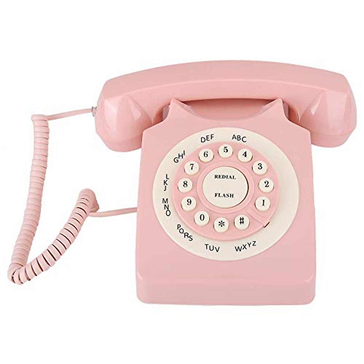 Vintage Corded Landline Phone - Retro Style for Home & Office