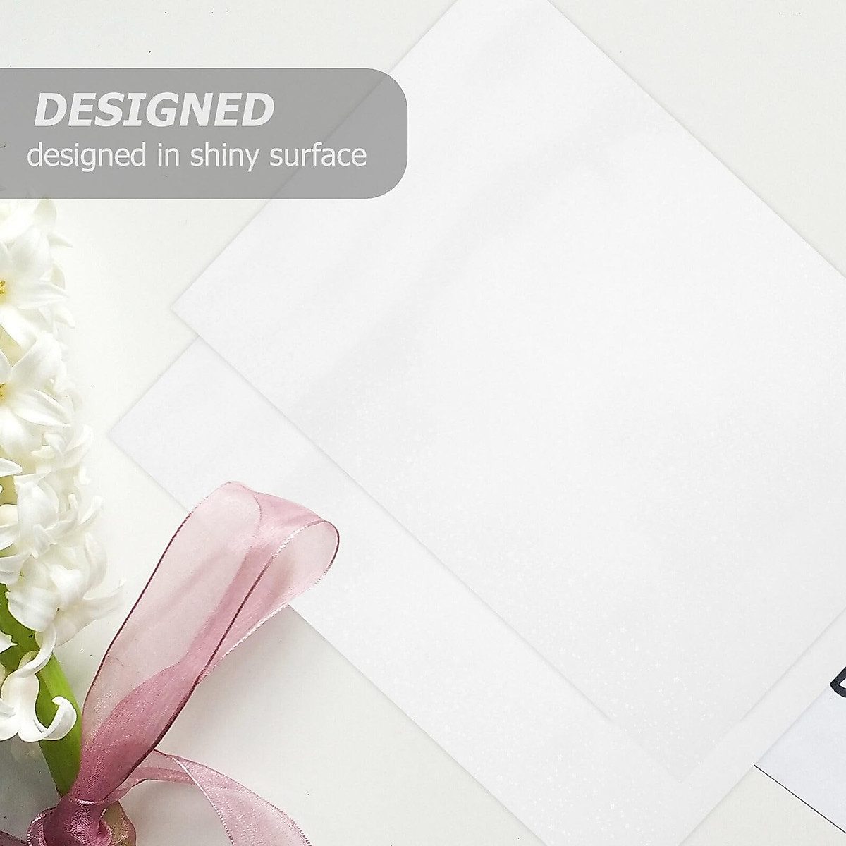 20 Sheets Sheet Paper Film Label Printer Paper Cold Laminating Film Printable Sticker Paper Sticker Printer Paper Matte Sticker Paper for Printer Paper Stickers Shiny Sticker Paper