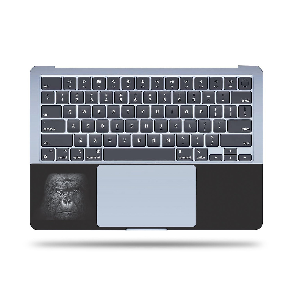 MightySkins Skin Compatible with Apple MacBook Air 15'' M2/M3 (2024) Full Wrap Kit - Mono Gorilla | Protective, Durable, and Unique Vinyl Decal wrap Cover | Easy to Apply | Made in The USA