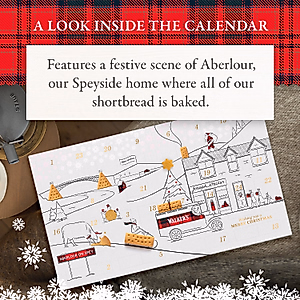Walker’s 2023 Advent Calendar with Shortbread Cookies from Scotland - 28 Count (10.4 oz) - Limited Edition Cookie Box with Christmas Cookies in Various Shapes and Flavors