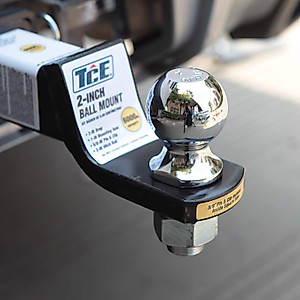 TCE ATRLY2019U Torin 2" Diameter Trailer Hitch Ball: 1.75 Ton (3,500 lb) Capacity