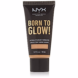NYX PROFESSIONAL MAKEUP Born To Glow Naturally Radiant Foundation, Medium Coverage - Natural