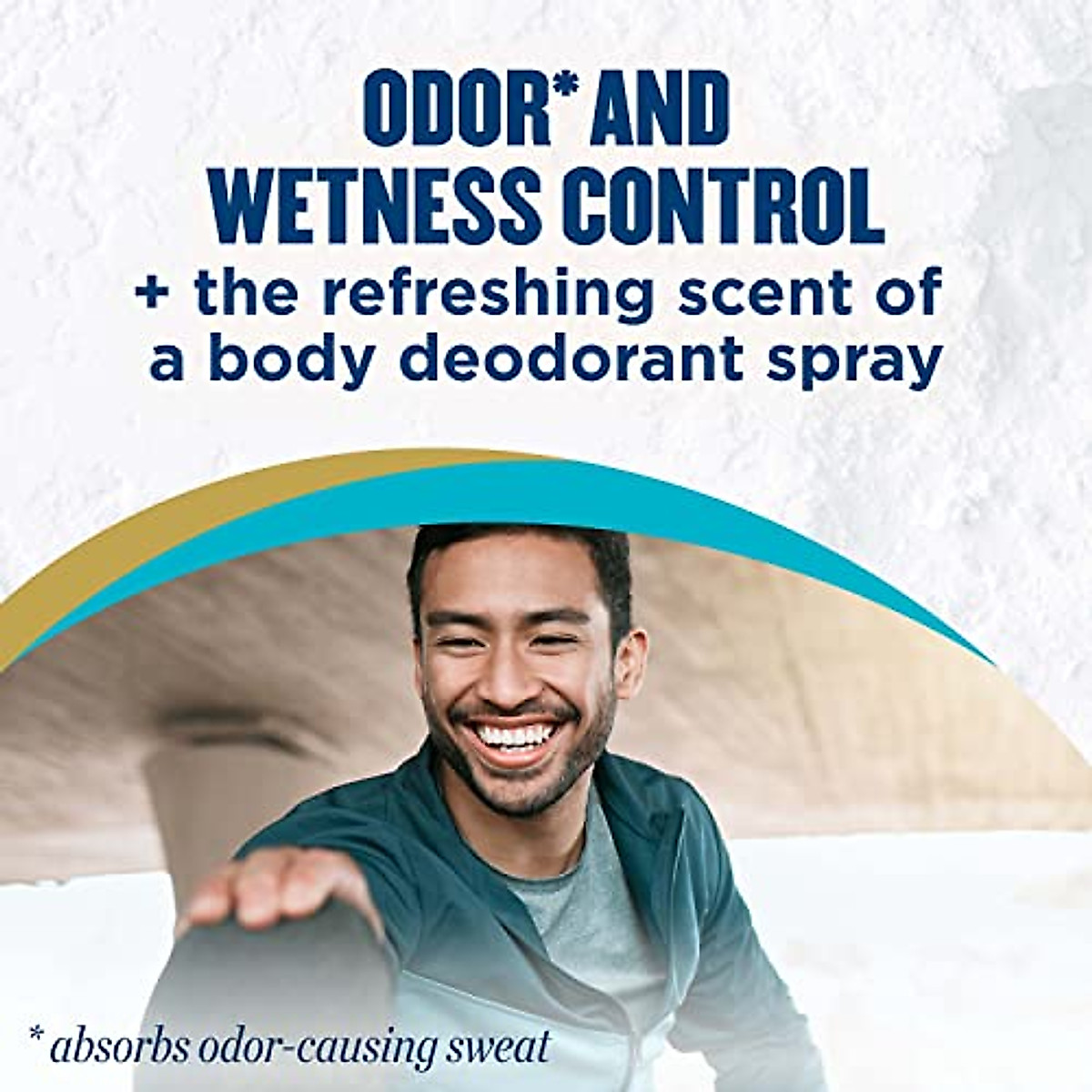 Gold Bond Men's Essentials Talc-Free Body Powder Spray 7 oz. Recharge Scent Wetness Protection