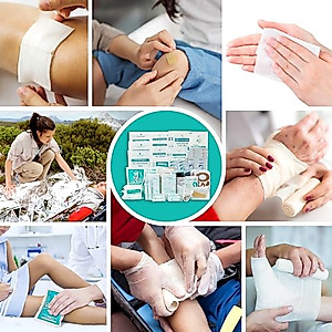 General Medi 160 Piece First Aid Kit Bag Refill Kit - Includes Eyewash, Instant Cold Pack, Bandages,Emergency Blanket, Moleskin Pad, Gauze - Extra Replacement Medical Supplies for First Aid