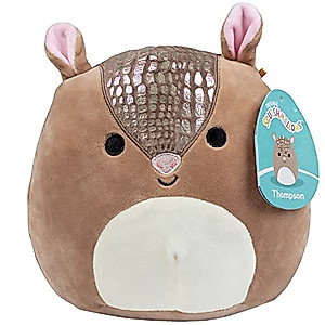 Squishmallows 8" Thompson The Armadillo - Official Kellytoy Plush - Cute and Soft Armadillo Stuffed Animal Toy - Great Gift for Kids