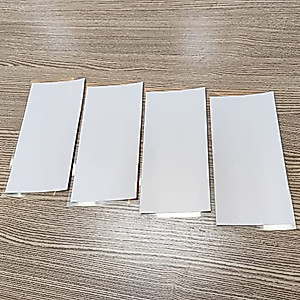 Birllaid Light Blocking Sheets White, Dims 60~80%, 4Pcs Blocking Light Cover, 8 X 4 Inch Light Dimming Sheets for Electronics, Alarm Clock, Radio, Cable, Monitor, LED Number Readable