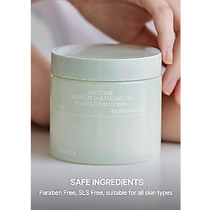 celimax Ji.Woo.Gae Heartleaf BHA Peeling Pad | with Heartleaf Extract, Exfoliating Toner Pads, Facial Peels, Hydrating, for Troubled Skin & Breakouts (60 Pads)