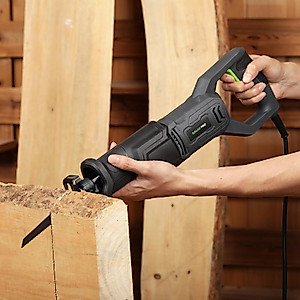 GALAX PRO 120V Reciprocating Saw, 6.0 Amp Variable Speed Corded Reciprocating Saw with 4/5" Stroke Length, 0-3000SPM and 6" Max for Wood, Metal, PVC Pipe Cutting