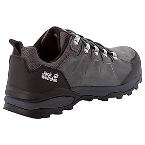 Jack Wolfskin Men's Refugio Texapore Low M Hiking Shoe, Grey/Black, 9.5
