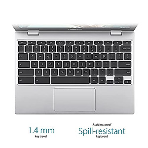 ASUS CX1100CNA Chromebook Laptop, 11.6" HD Display, Intel Celeron N3350 Processor, 4GB RAM, 32GB Storage, Titan C Security Chip, Google Chrome OS, CX1100CNA-AS42 (Renewed)