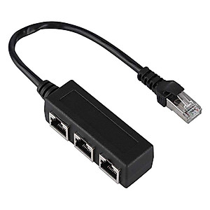 Network Splitter Adapter Network Adapter Ethernet Splitter, thernet Cable Adapter, for Router TV Box