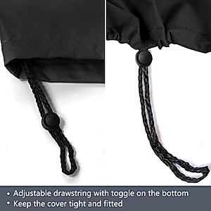 Baner Garden Patio Furniture Covers,Outdoor Furniture Cover Waterproof,Patio Furniture Set Covers for 4 Piece Outdoor Conversation Set,Patio Covers Set Black