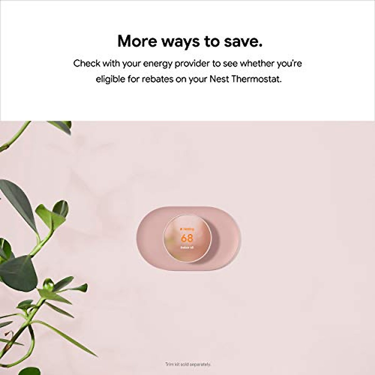 Google Nest Thermostat - Smart Thermostat for Home - Programmable Wifi Thermostat - Fog