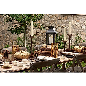 Luminara Moving Flame LED Flameless Tealight (1.4" x 2") Remote Ready Battery Operated Plastic LED Flameless Tea Light - Smooth Matte - Pearl Ivory (4-Pack)