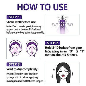 UCANBE Long Lasting Makeup Setting Spray Kit- 6.76 Fl oz Hydrating Matte Finish Mist Lightweight Face Make up Fixer +Travel Size Spray Bottle+Sponge Puff Makeup Set