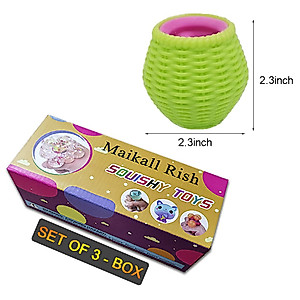 Chick Stress Squeeze Toy 3 Pack Cute Animal Funny Poultry Out of The Cage Decompression Evil Fun Toys for Adults and Kids Anti Stress Soft Sensory Fidget Toy(Boxed)