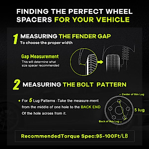 Customadeonly 5x135 Wheel Spacers Hubcentric (4pcs 87mm Bore 2.0" Thick) Compatible for 2001-2003 F-150 2000-2002 Expedition 2000-2002 Lincoln Navigator with 14x2.0 Studs