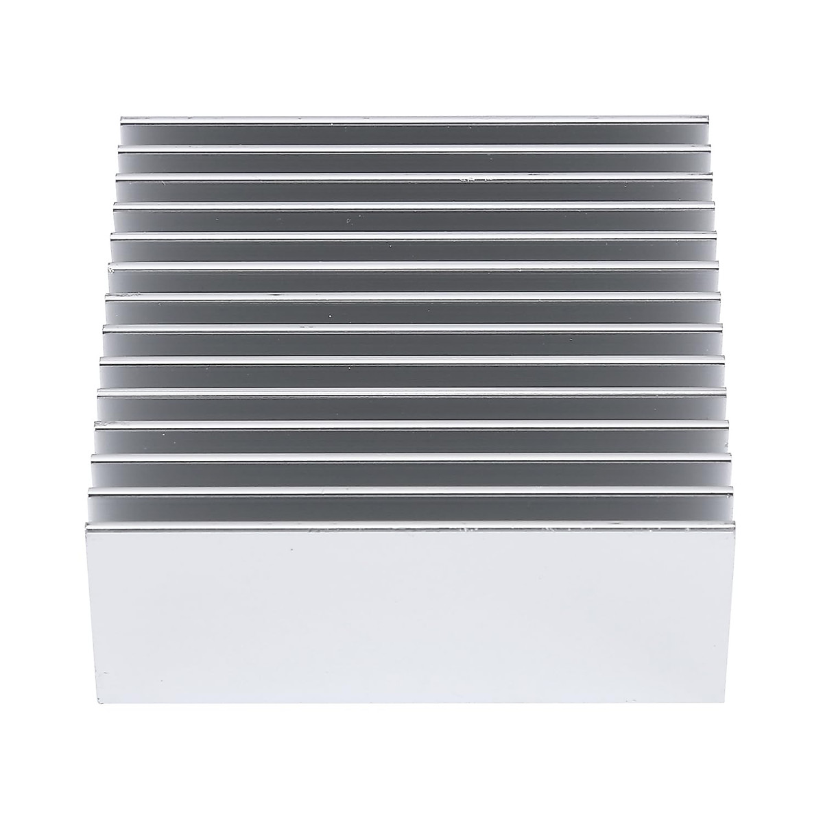 Awxlumv 4PCS 50mm Aluminum Heatsink Kit 50x50x20mm/ 1.57" (L) x 1.57"(W) x 0.79"(H) Heat Sink Cooler for GPU CPU Peltier Plate Module Router Amplifier Led Chipset Heat Radiator Cooling Fin (Sliver)