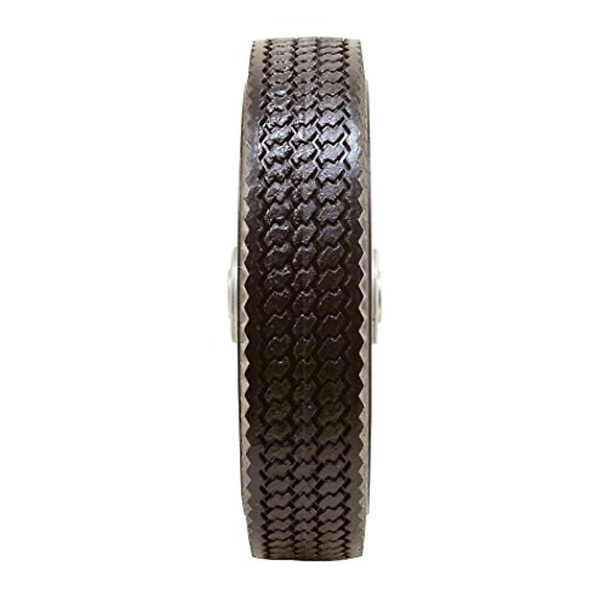 Marathon 8x2" Flat Free, Hand Truck / All Purpose Utility Tire on Wheel, 2.375" Centered Hub, 1/2" Bearings