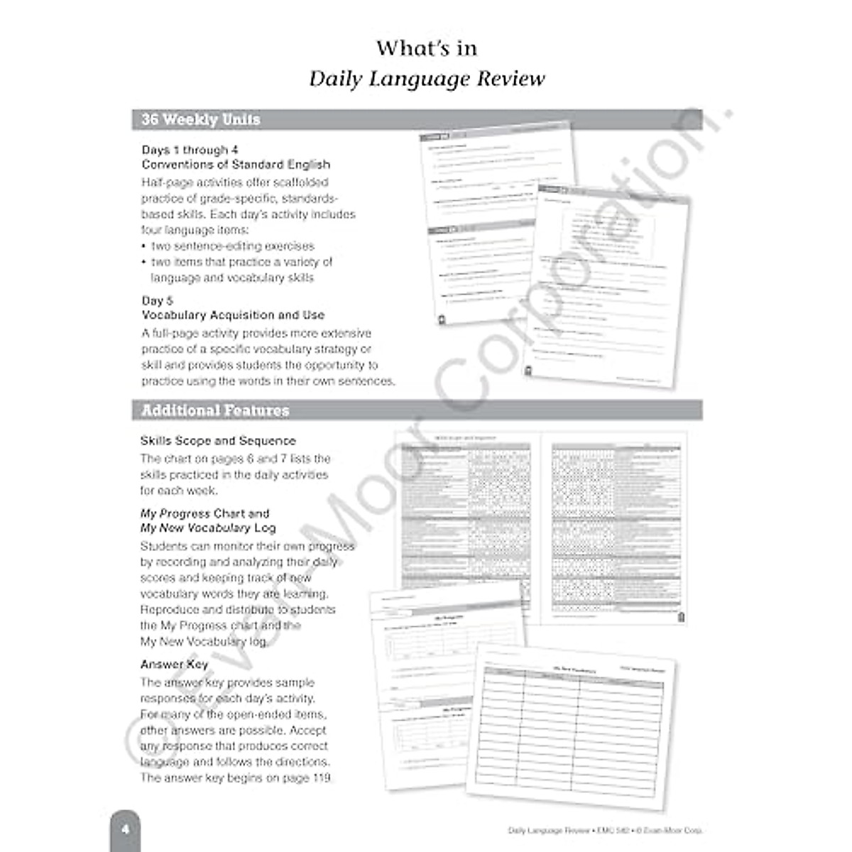 Evan-Moor Daily Language Review, Grade 4
