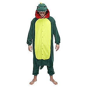 SAZAC Dinosaur Kigurumi - Onesie Jumpsuit Halloween Costume