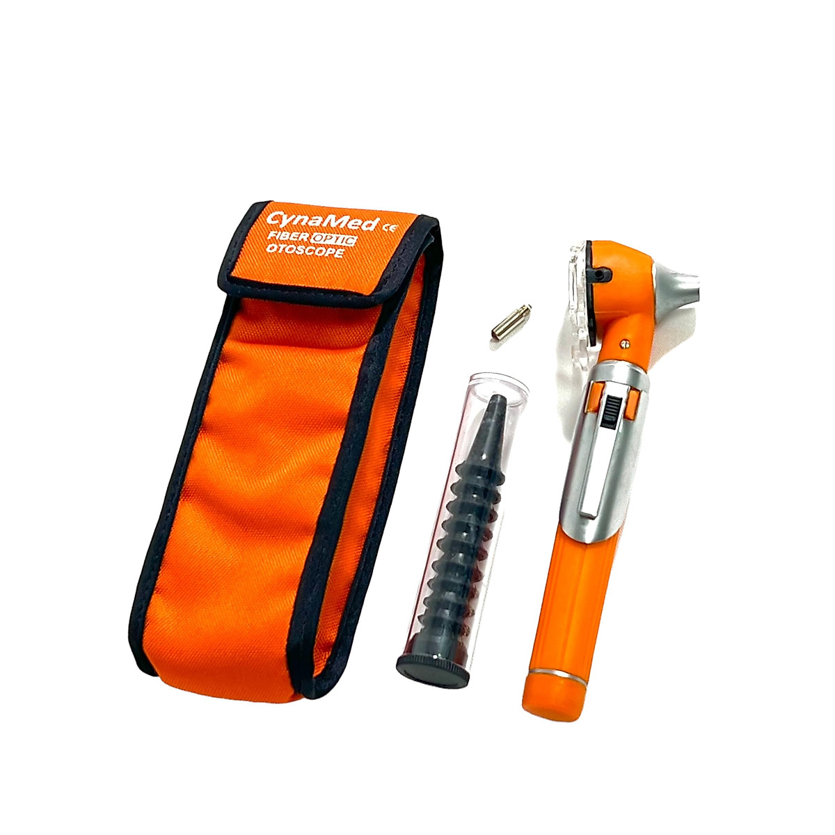 Artlab-Otoscope - Ear Otoscope with Light, Ear Infection Detector -Mini Otoscope Set Pocket Ear Scope Set for Students Nurse Children Adults Pets Home use (Orange)
