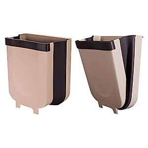 Kitchen Garbage can fold-able Trash can Made of Sturdy Washable Plastic,Non-Toxic and eco-Friendly.Waste Basket for Kitchen Bathroom Bedroom, Automobile, RV or Commercial Trucks