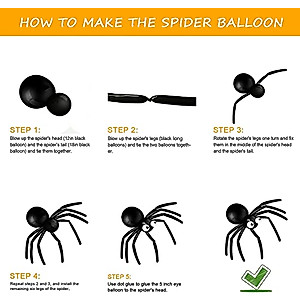 Bat Spider Balloon Halloween Party Arch Decoration Balloons Set