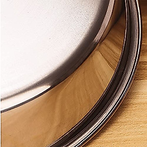 HEIMP Tray Heights Tone Dinnerware, Oven & Dishwasher Dependable, Trays Stainless Steel for Dinner Fruit Salad Plate