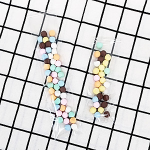 Self Sealing Cellophane Bag Treat Bags Adhesive Clear Cello Cookie Bags Resealable Cellophane Bag for Packaging Gifts, Cookies, Favors, Products,Candy (2x10 inch)