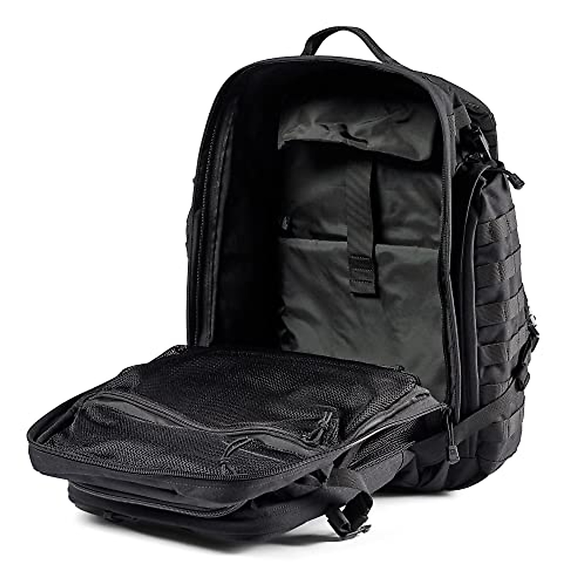 5.11 Tactical Backpack â€“ Rush 72 2.0 â€“ Military Molle Pack, CCW and Laptop Compartment, 55 Liter, Large, Style 56565, Black