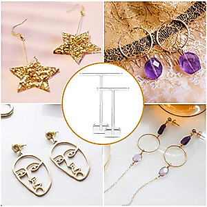 TOPBATHY Acrylic Jewelry Tree Stand,Earring Holder,Hanging Jewelry Organizer,for Necklaces Bracelet Earrings and Ring (4pcs)