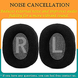 TaiZiChangQin Upgrade Ear Pads Ear Cushions Replacement Compatible with Superlux HD661 HD 661 Headphone ( Black Velour Earpads )