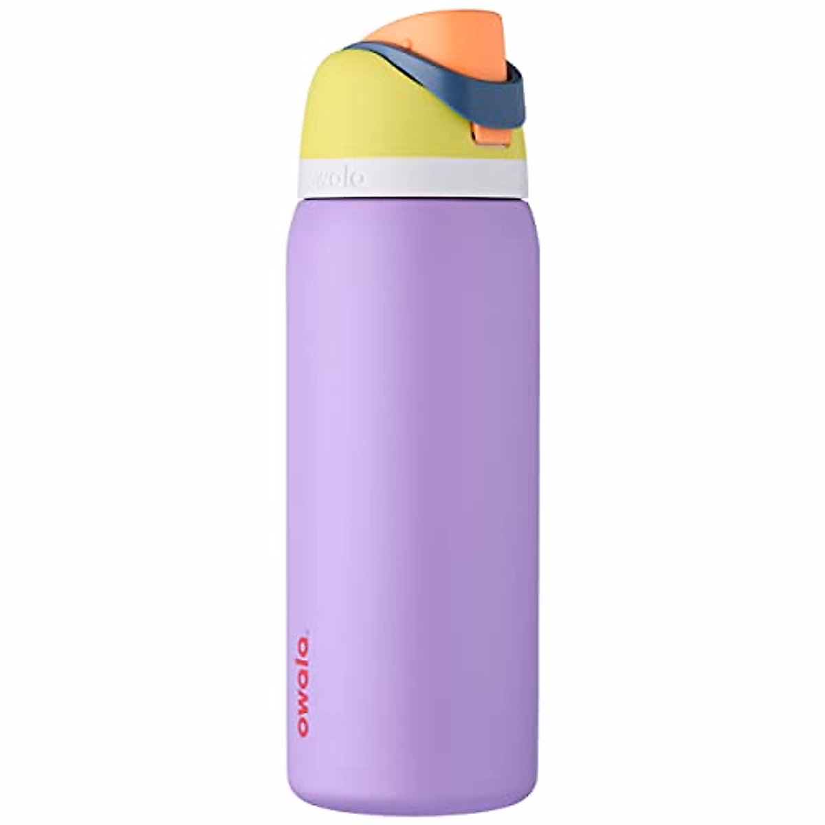 Owala Insulated Stainless Steel Water Bottle with Straw for Sports and Travel, 40-Ounce, Grayt & FreeSip Insulated Stainless Steel Water Bottle with Straw for Sports and Travel, Retro Boardwalk