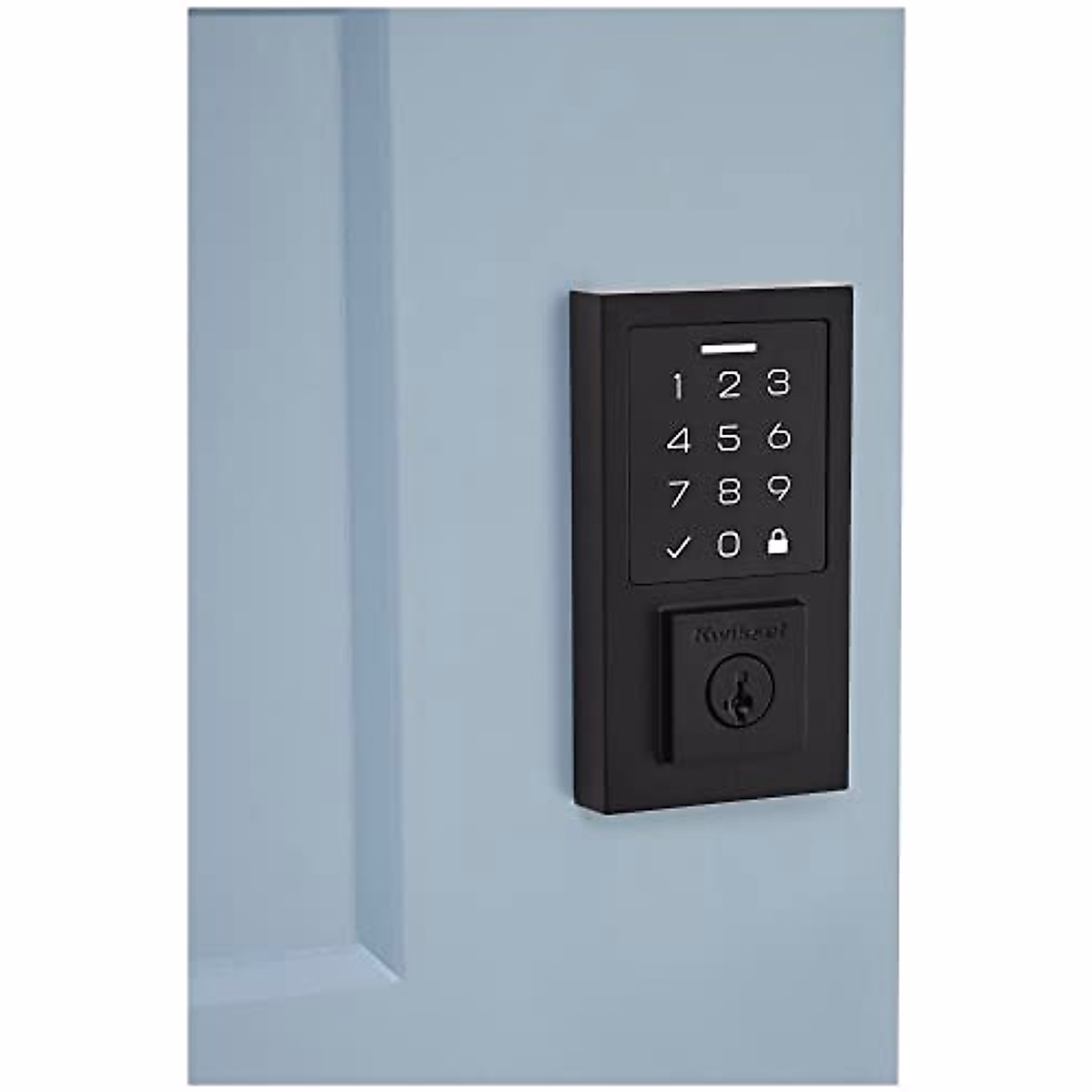 Kwikset 9270CNT-514S Kwikset 9270CNT-S SmartCode Deadbolts Touchscreen Single Cylinder Keyless Entry Deadbolt with UL Fire Rating and Smartkey Technology