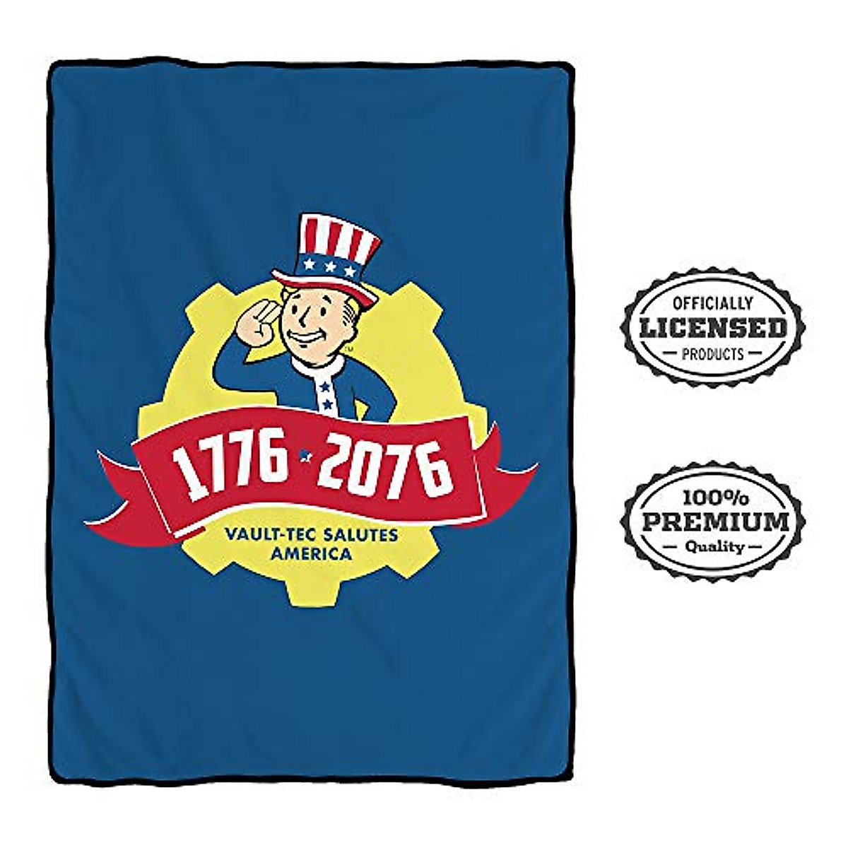 JUST FUNKY Fallout Nuka-Cola Round Fleece Blanket, Throw, Decor, Bedding [45 x 60 inches]