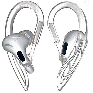 JNSA AirPods Pro Ear Hooks Anti-Slip Anti-Drop Earhooks【Not Fit in The Charging Case】 Compatible with AirPods Pro, Clear