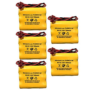 (5 Pack) Sure-Lites 026-148 026148 3.6v 700mAh Ni-CD Battery Pack Replacement for Exit Sign Emergency Light SL026148 SL-026148 SL-026-148