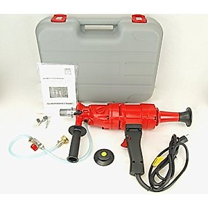 CORE DRILL PACKAGE DEAL 4Z1 2-SPEED CONCRETE CORING DRILL by BLUEROCK TOOLS COMES WITH 1", 2", 3", & 4" BITS