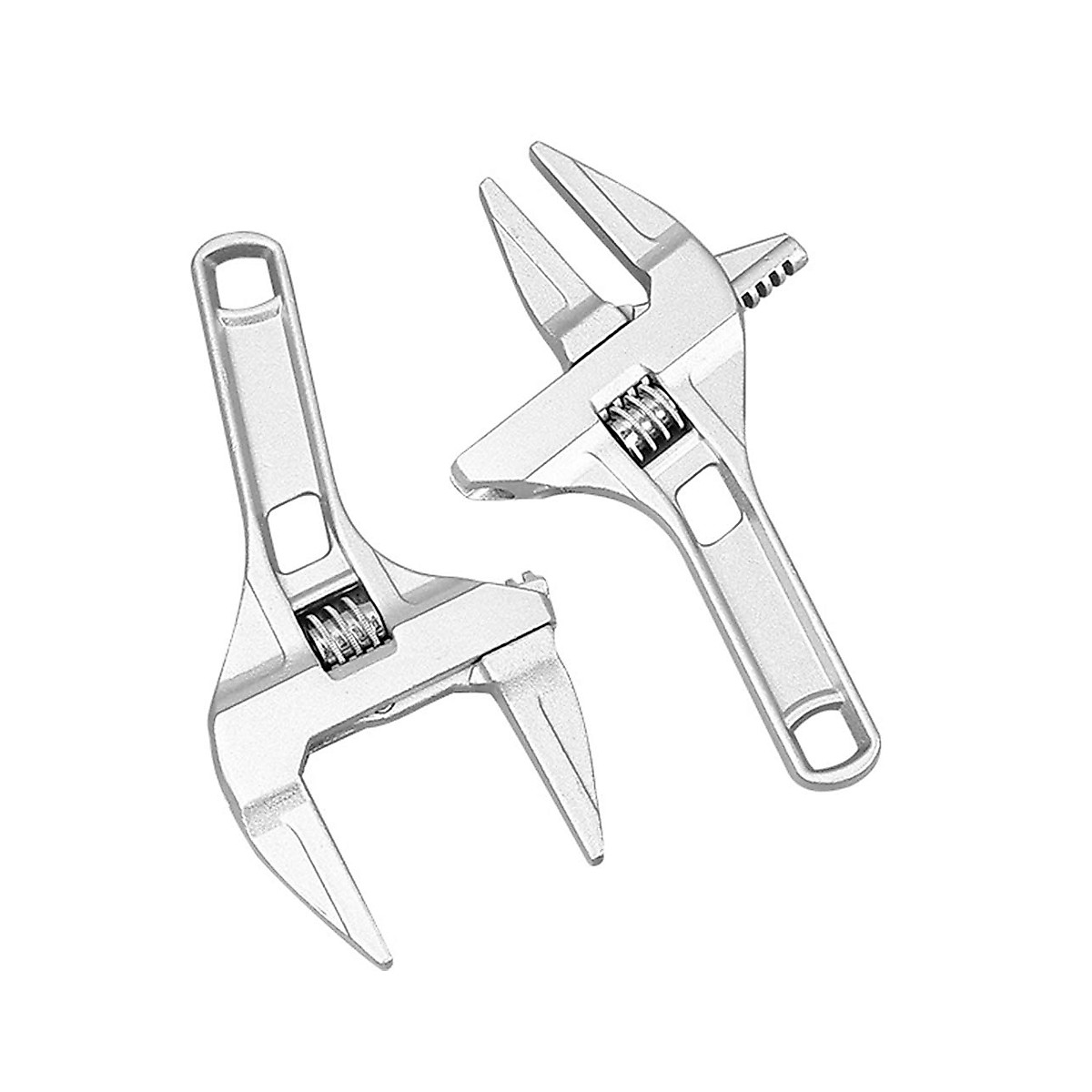 Sehfupoye Adjustable Wrench Large Opening Bathroom Spanner Wrenches Wide Jaw 6-68mm Aluminum Alloy Spanner Wrenches Shank Plumber