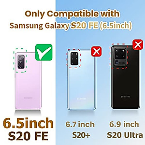 Loheckle for Samsung Galaxy S20 FE Case for Women, Designer Square Cases for Galaxy S20FE Case with Ring Stand Holder and Lanyard, Stylish Bees Luxury Cover for Samsung Galaxy S20 FE 5G 6.5 Inch