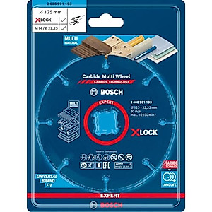 Bosch Professional 1x Expert Carbide Multi Wheel X-LOCK Cutting Disc (for Hardwood, Ø 125 mm, Accessories Small Angle Grinder)